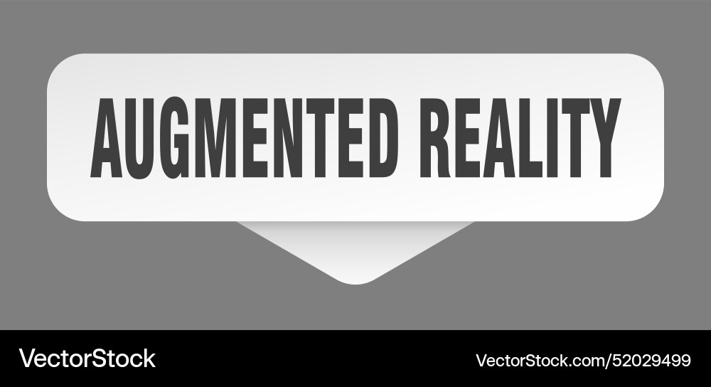 Augmented reality sticker sign Royalty Free Vector Image