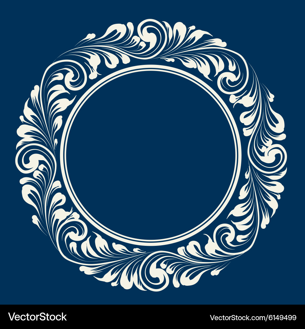 Circle frame Royalty Free Vector Image - VectorStock