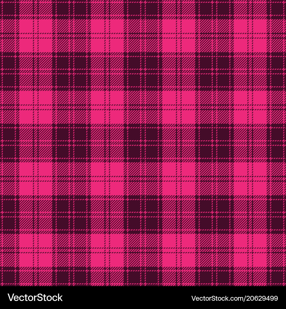 Pink girlish tartan plaid seamless pattern Vector Image