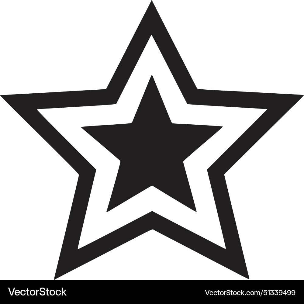 Stars - minimalist and simple silhouette Vector Image