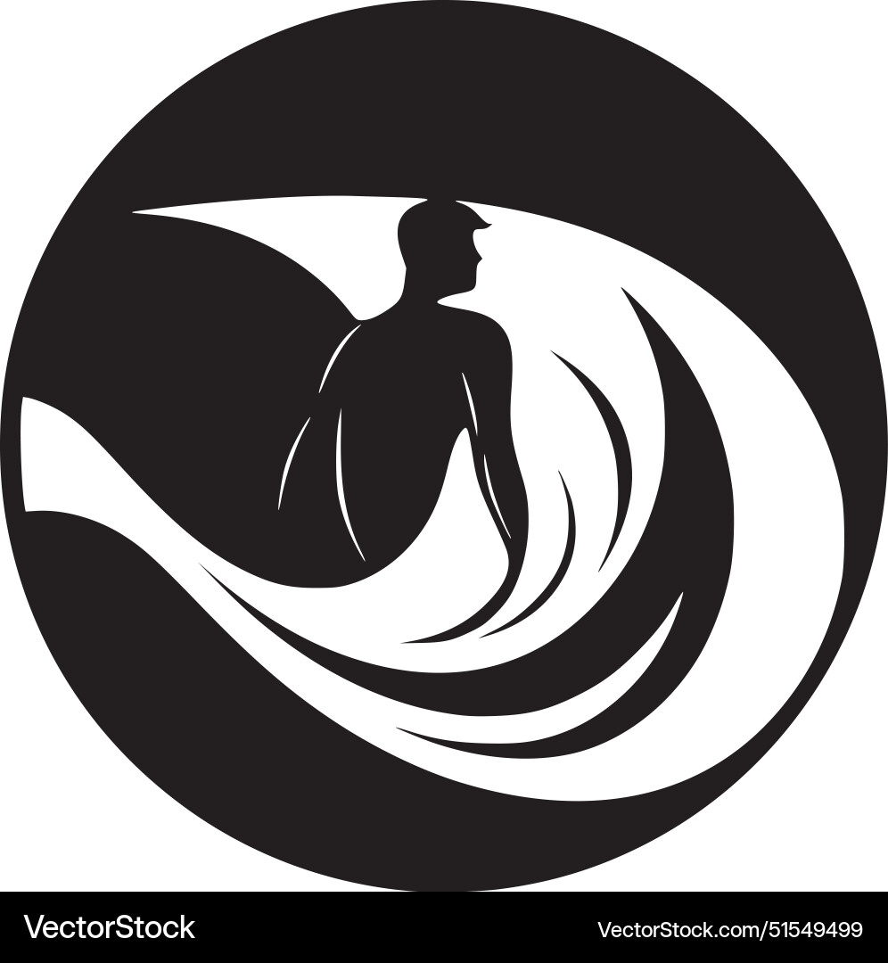 Surf - high quality logo ideal for t-shirt Vector Image