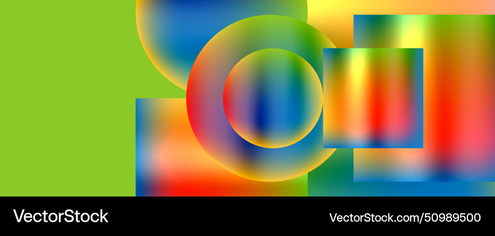 A colorful abstract background with circles Vector Image