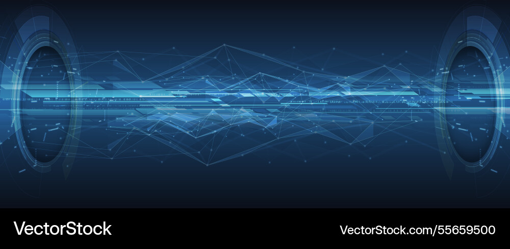 Abstract Technology Network Background Royalty Free Vector