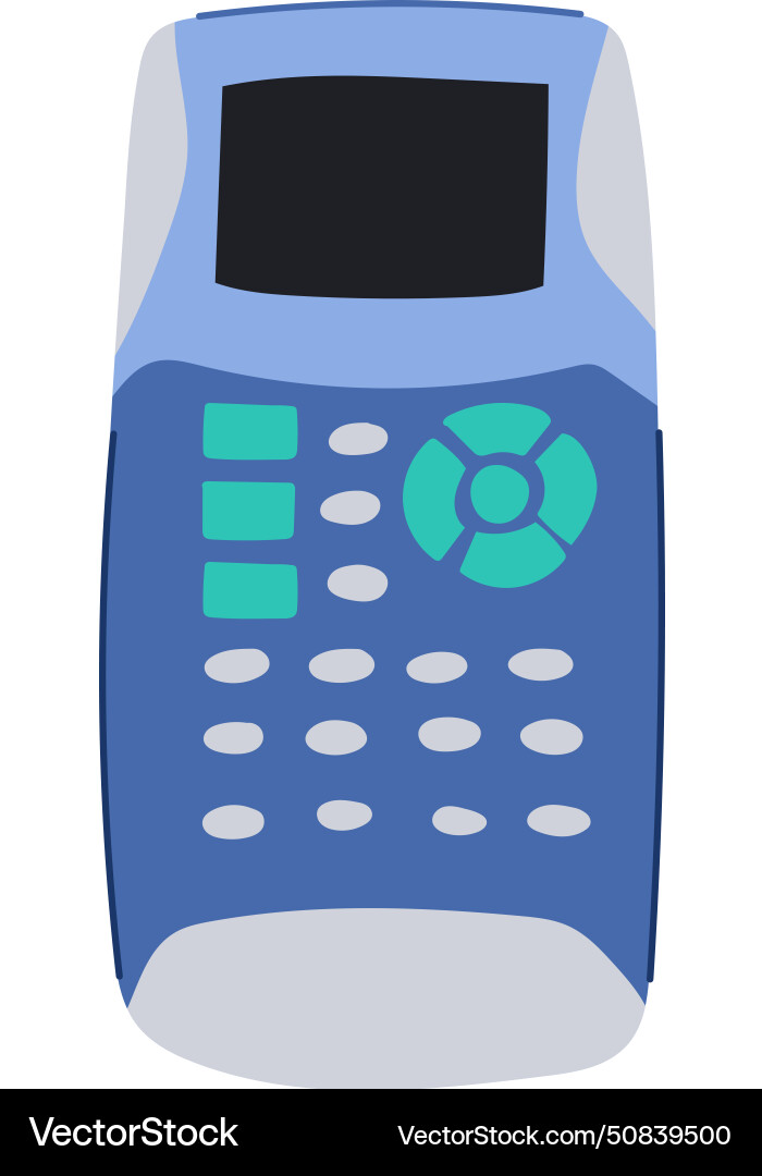 Business graphing calculator cartoon Royalty Free Vector