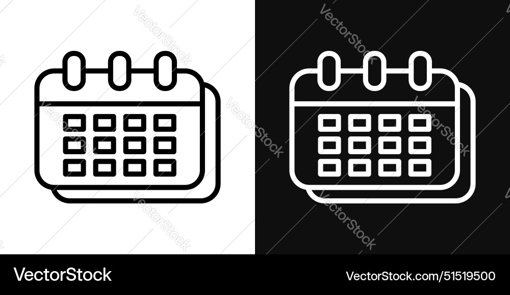 Calendar icon Royalty Free Vector Image - VectorStock