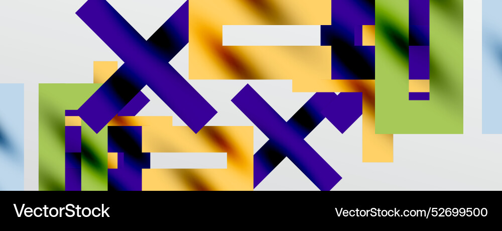 Colorful squares lines minimal abstract Royalty Free Vector