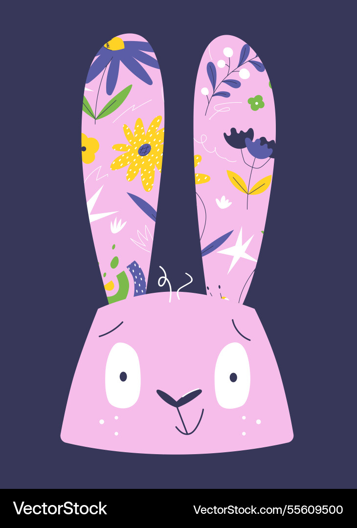 Happy easter bunny Royalty Free Vector Image - VectorStock