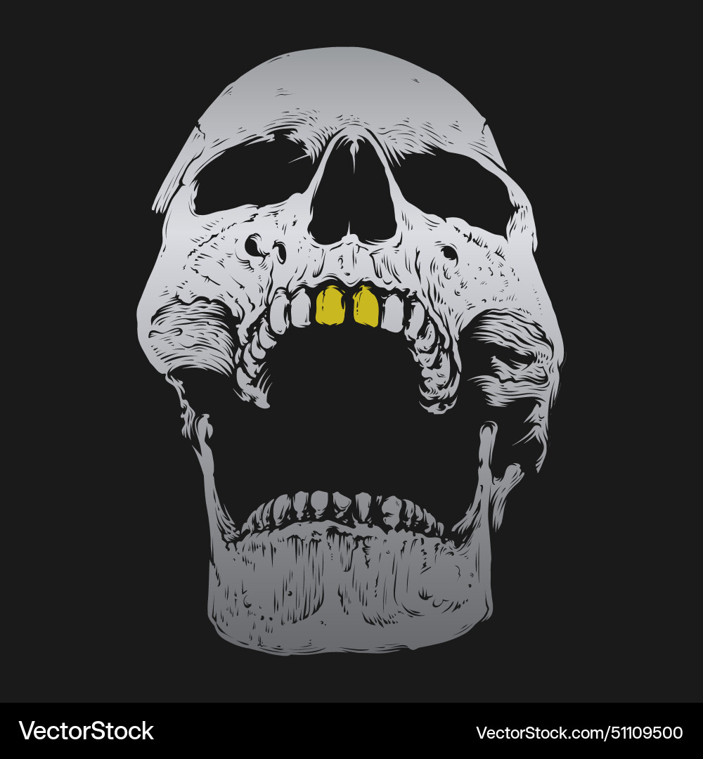 Skull and bones design Royalty Free Vector Image