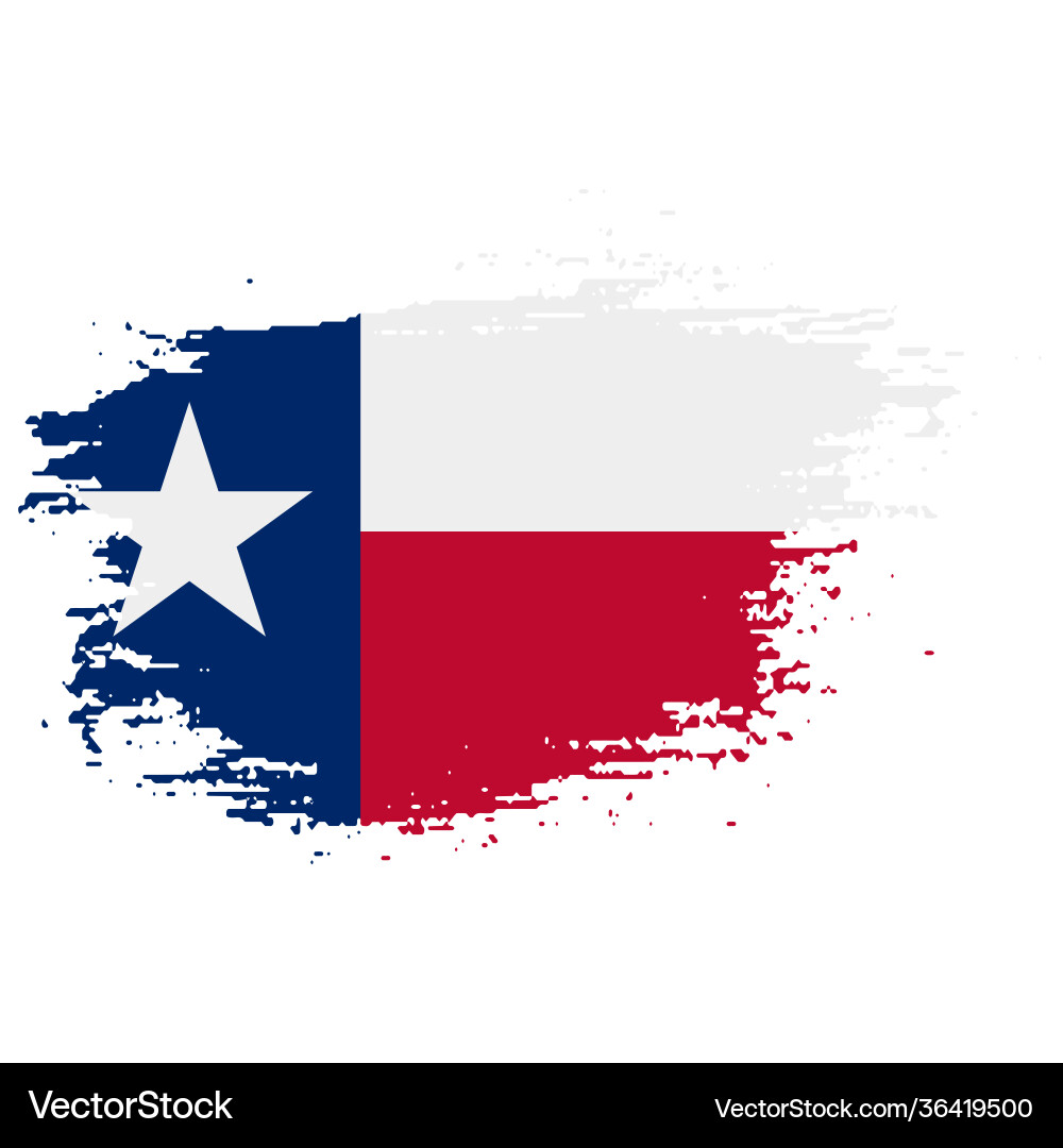 Texas Grunge Flag - Distressed Royalty Free Vector Image