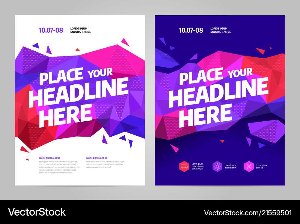 Layout design template for event eps 10 Royalty Free Vector