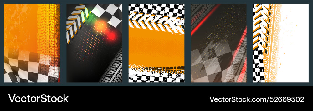 Car race background track flag pattern sport Vector Image