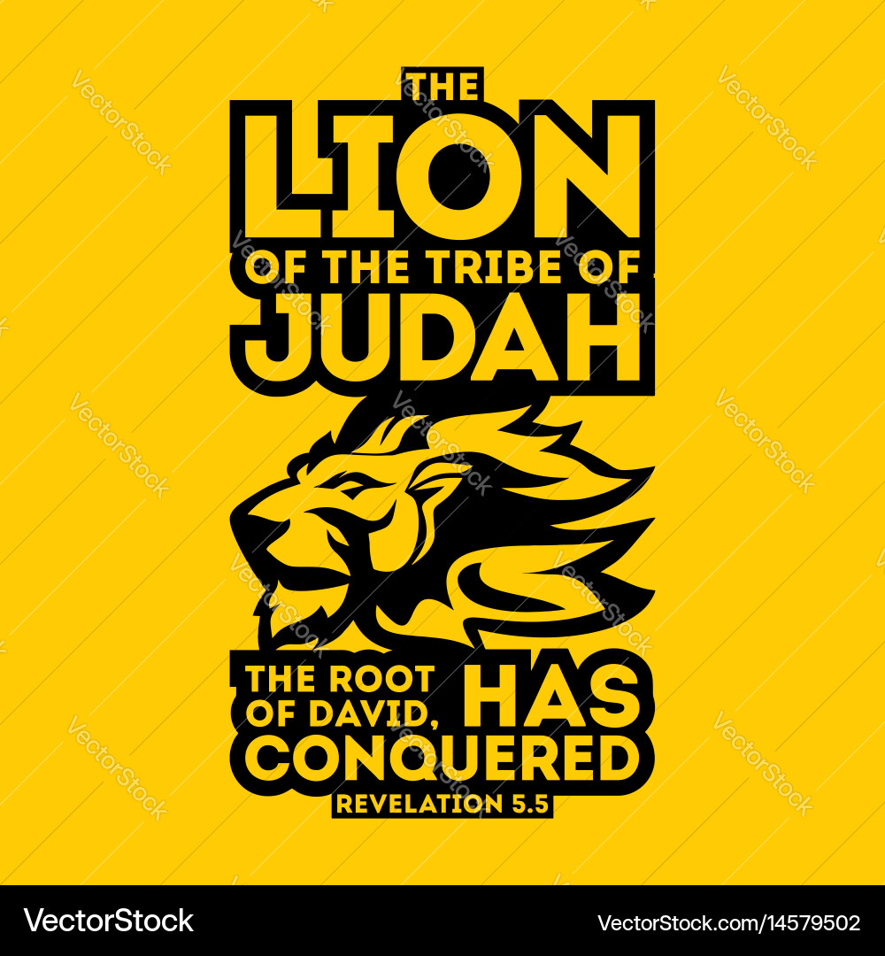 Christian biblical typography Royalty Free Vector Image