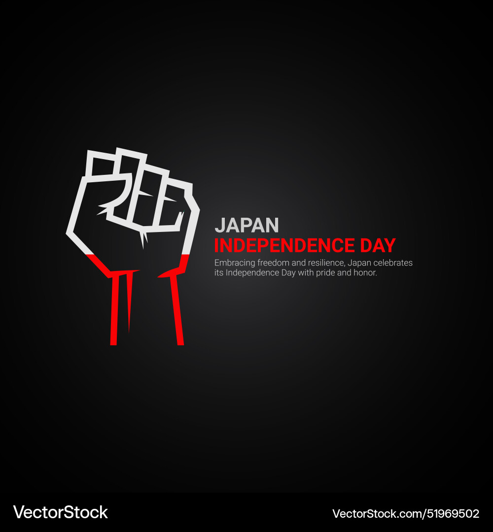 Japan independence day Royalty Free Vector Image