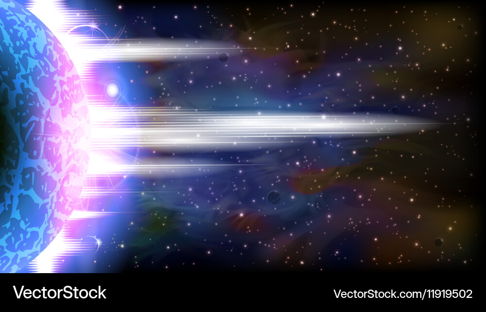 Retro space background Royalty Free Vector Image