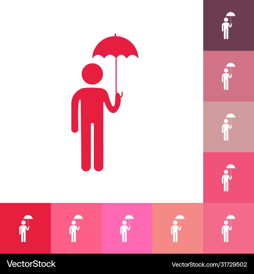 Stick figure human silhouette Royalty Free Vector Image