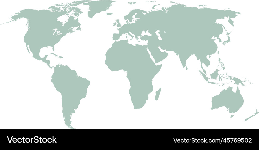 World Map - Global Geography Royalty Free Vector Image
