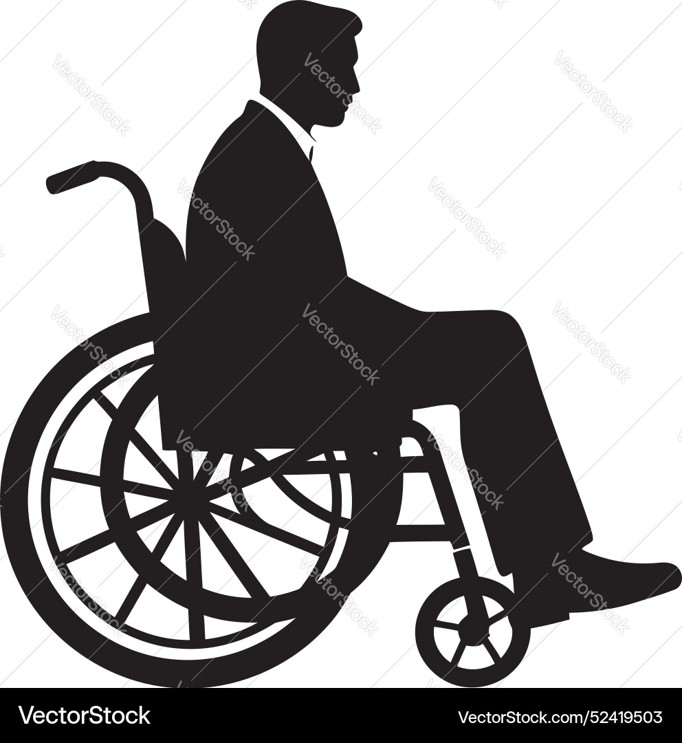 Accessible pathways black emblem inclusive Vector Image