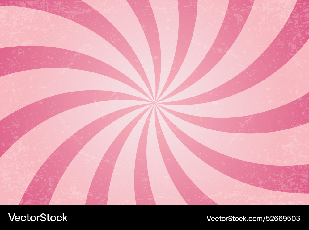 Candy pink background textured strawberry spiral Vector Image