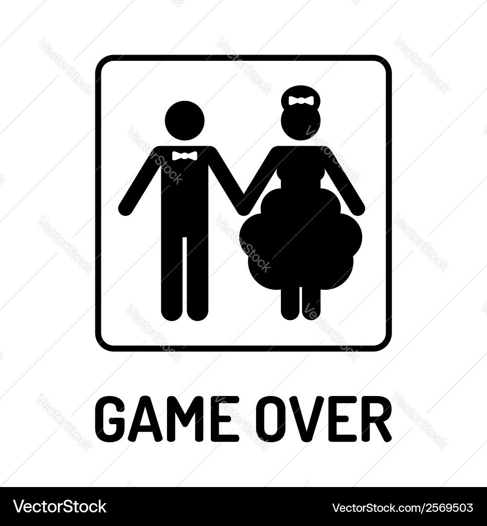 Game Over Wedding Vector Images (18)