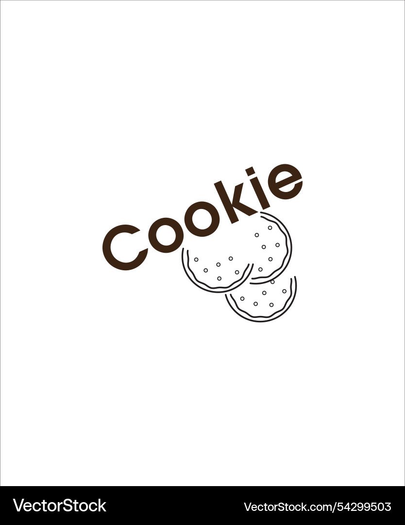 Cookies logo design bakery Royalty Free Vector Image