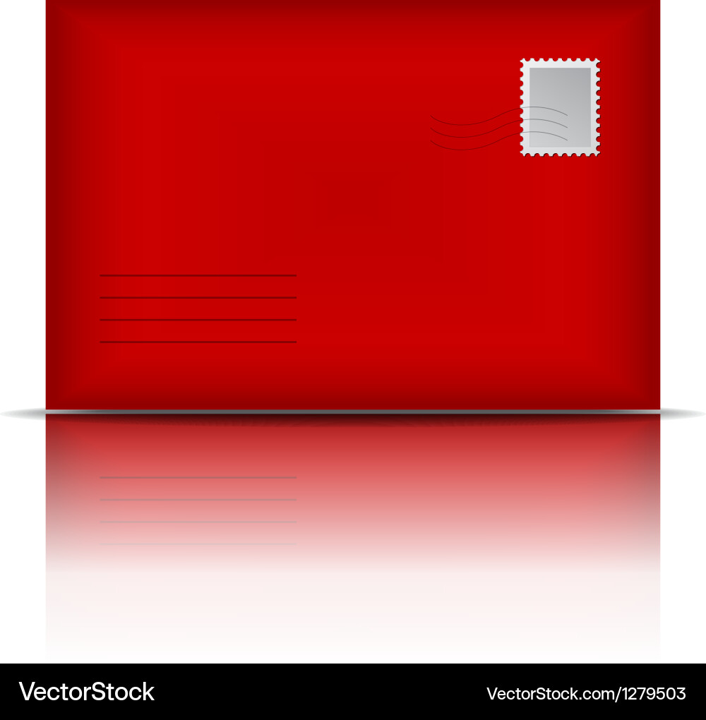 Red envelope Royalty Free Vector Image - VectorStock
