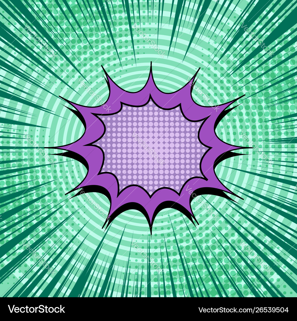 Comic explosive bright concept Royalty Free Vector Image
