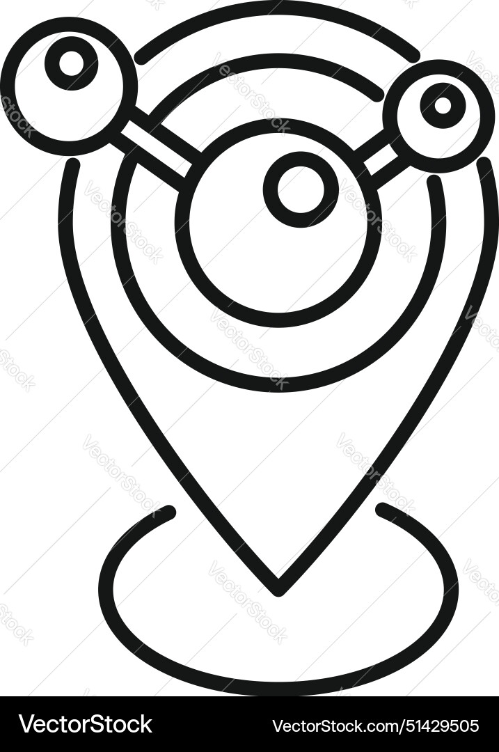 Abstract gps location icon design Royalty Free Vector Image