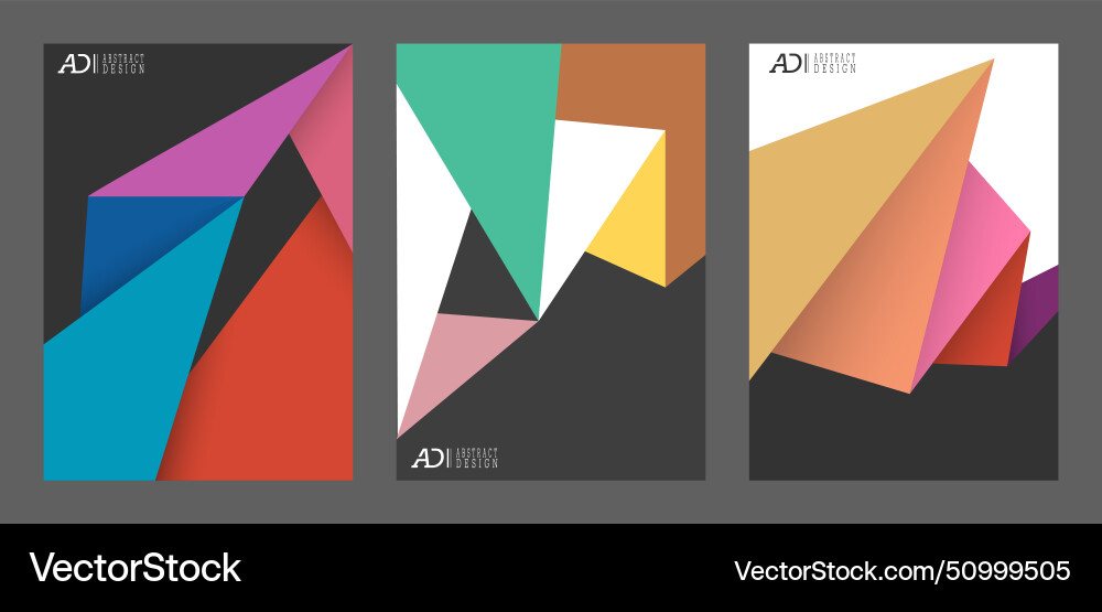 Geometric composition template for abstract Vector Image