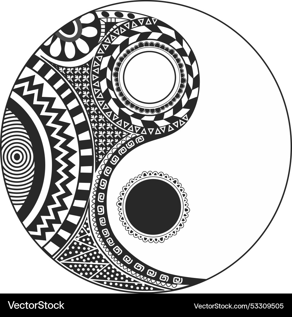 Yin yang Royalty Free Vector Image - VectorStock