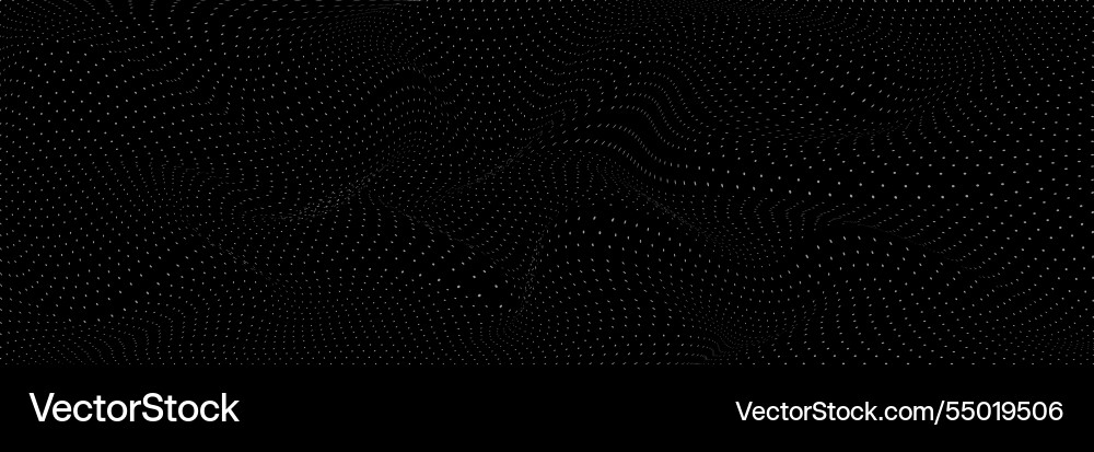 Abstract digital wave of particles Royalty Free Vector Image