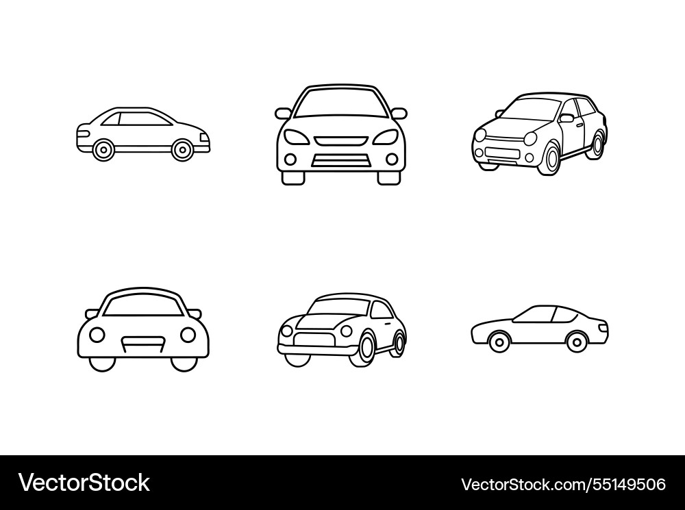 Auto icon line art Royalty Free Vector Image - VectorStock