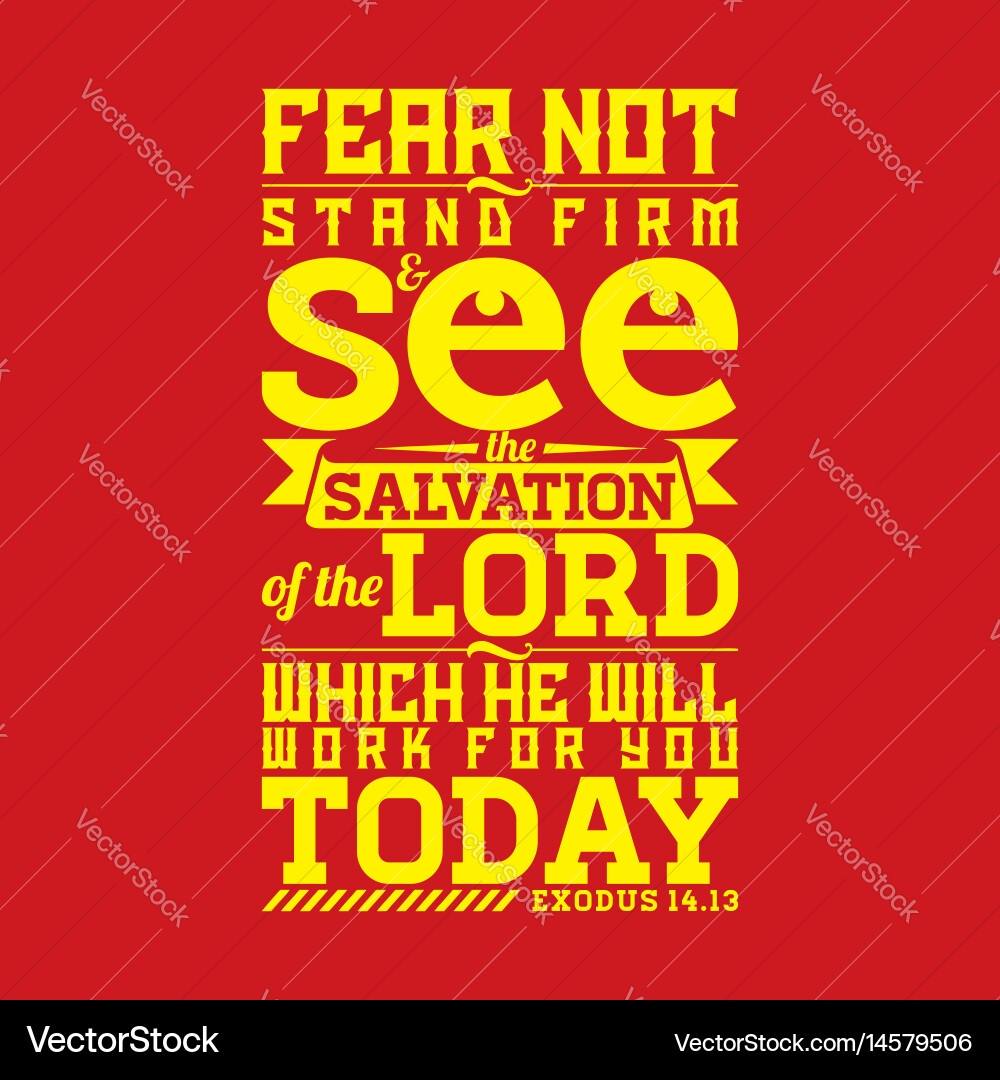 Christian biblical typography Royalty Free Vector Image