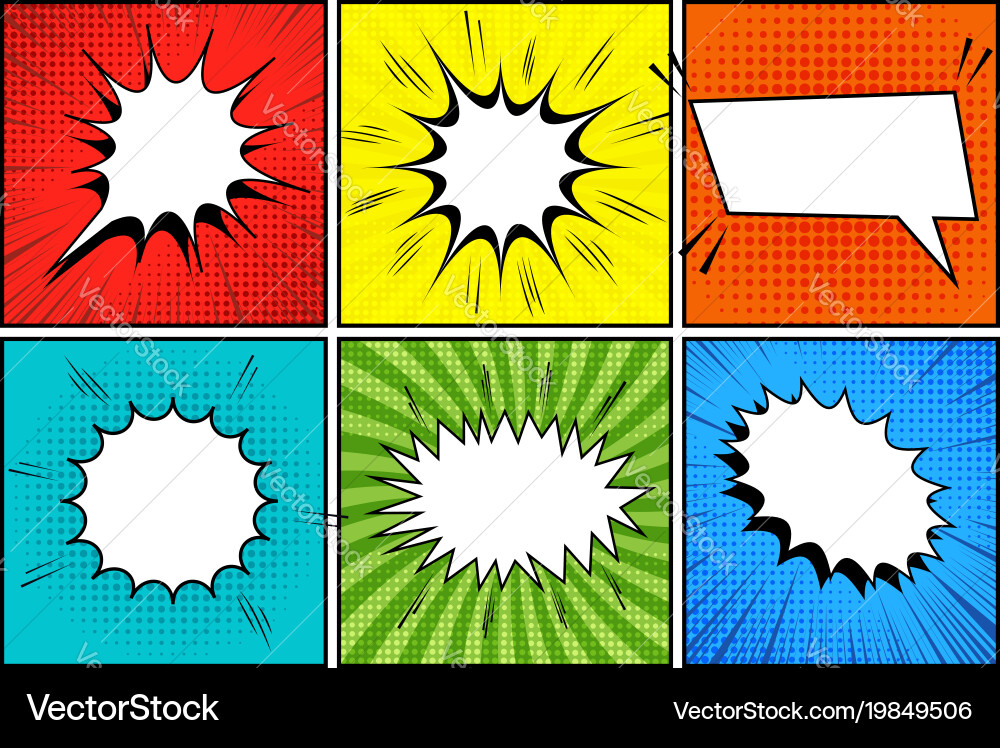 Comic book background Royalty Free Vector Image