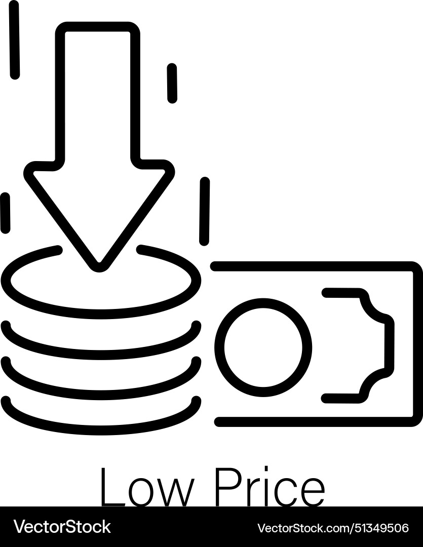 Low price Royalty Free Vector Image - VectorStock