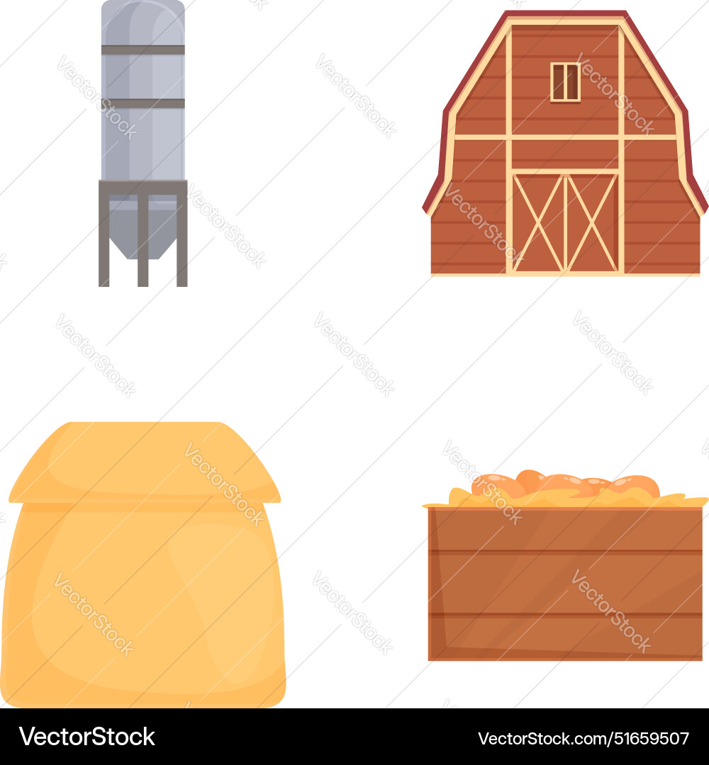 Farming and agriculture icon set Royalty Free Vector Image