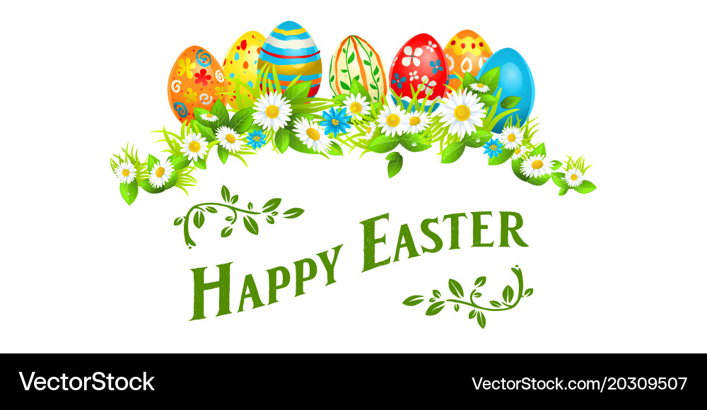 Happy design easter Royalty Free Vector Image - VectorStock
