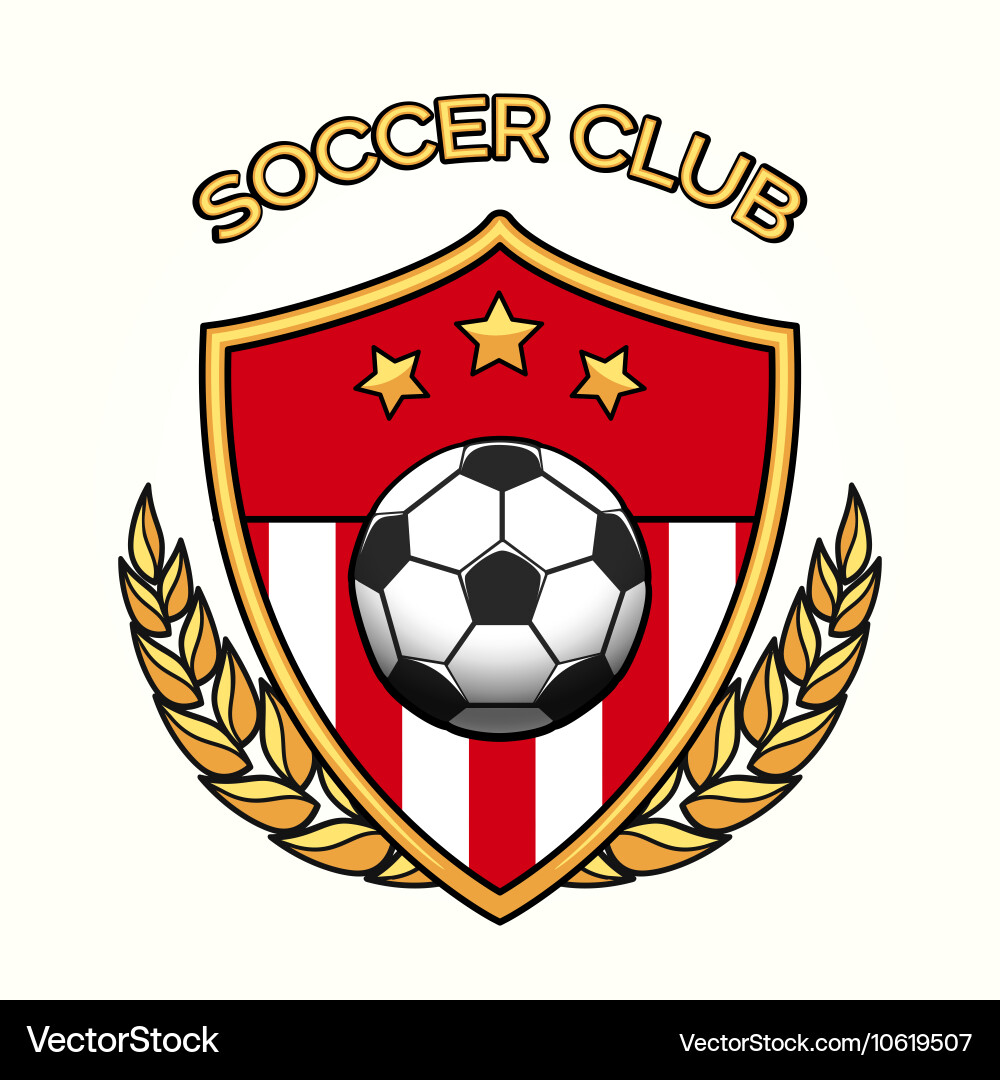 Soccer club emblem Royalty Free Vector Image - VectorStock