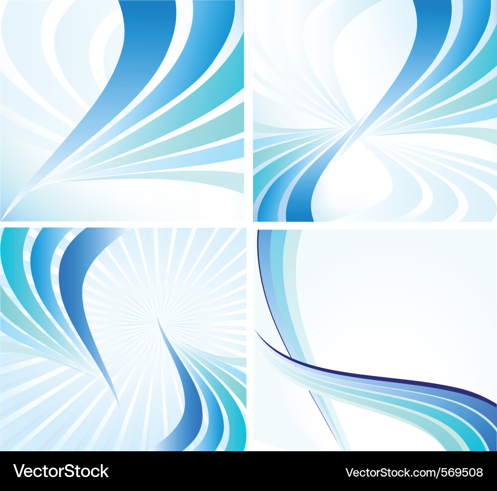 Blue wave background Royalty Free Vector Image