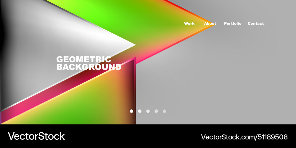 Colorful arrows on gray geometric background Vector Image