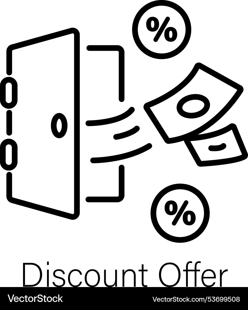 Discount offer Royalty Free Vector Image - VectorStock