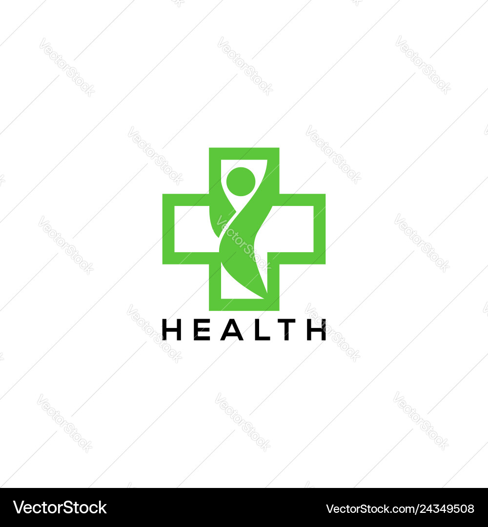 Happy health logo Royalty Free Vector Image - VectorStock
