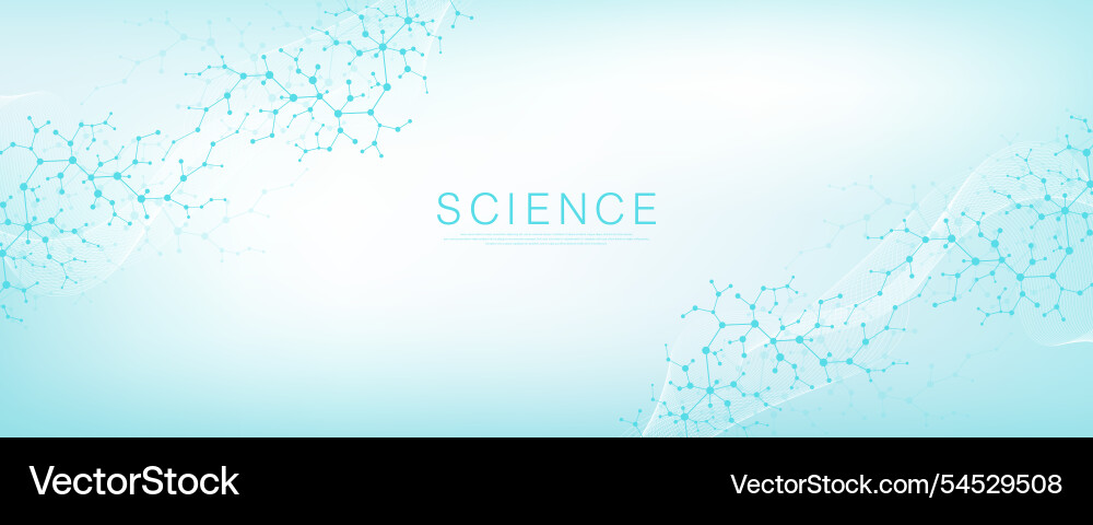 Molecular Genetic Structure Royalty Free Vector Image
