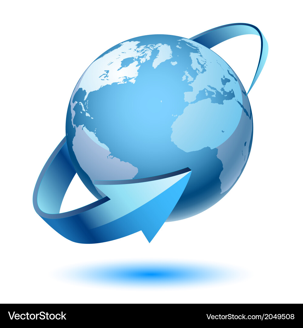 Planet earth Royalty Free Vector Image - VectorStock