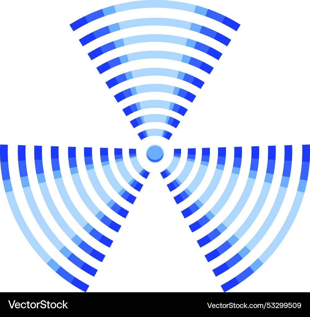 Interference wireless signal wave cartoon Vector Image