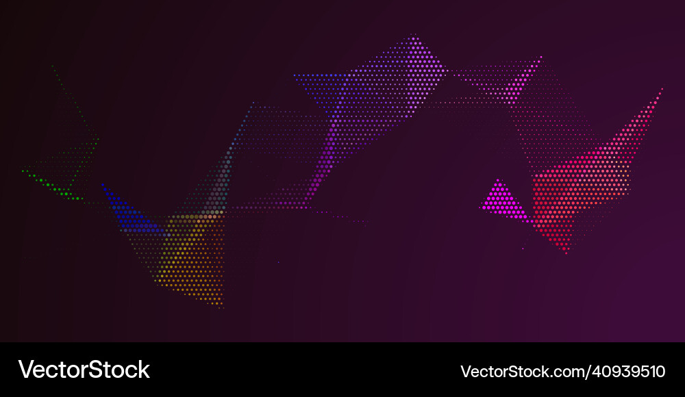 Abstract halftone dots banner design Royalty Free Vector