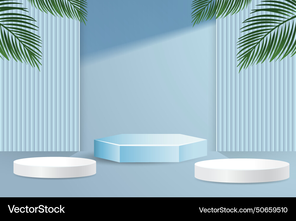 Simple podium background Royalty Free Vector Image