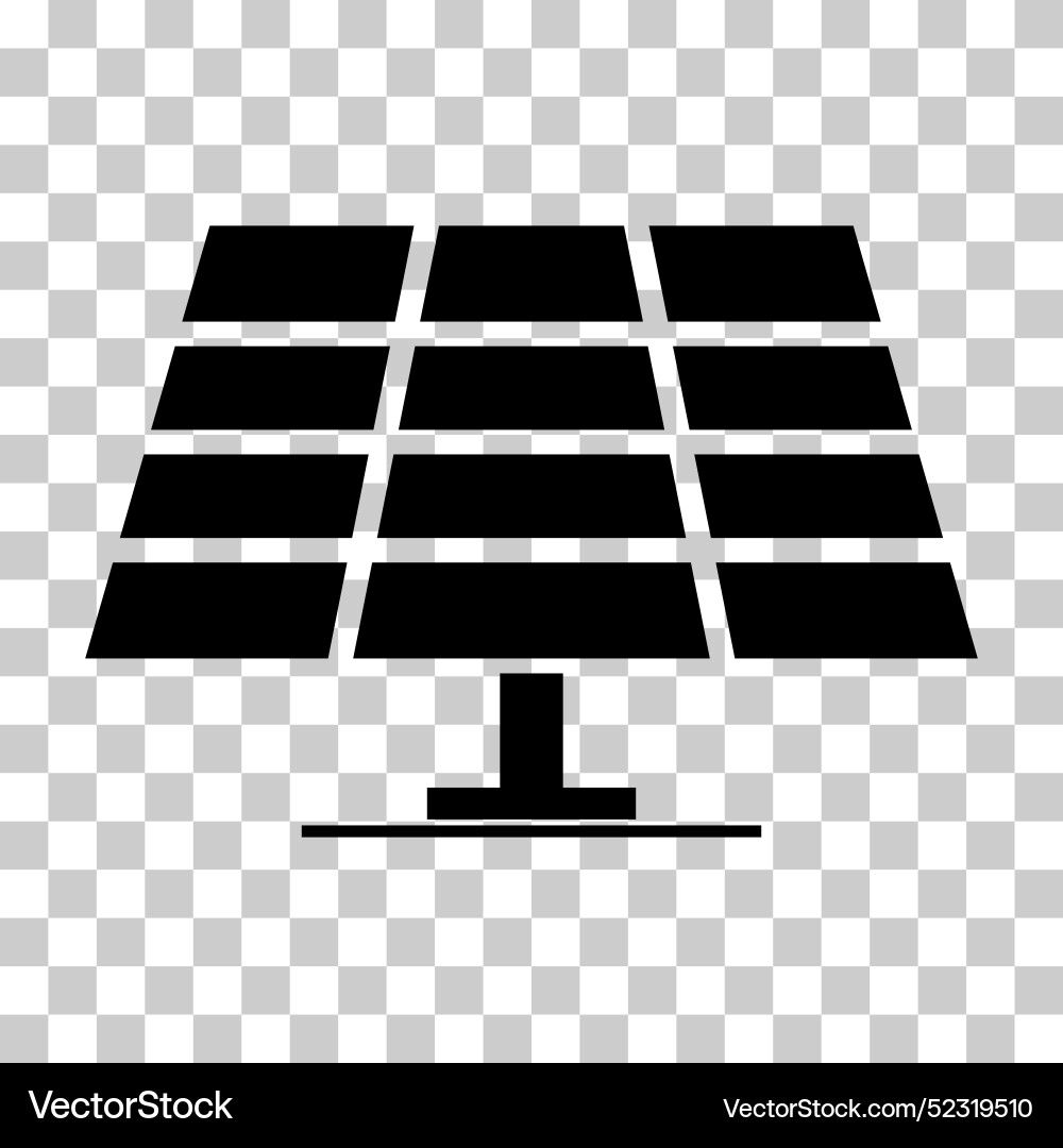 Solar panel icon green power technology ecology Vector Image