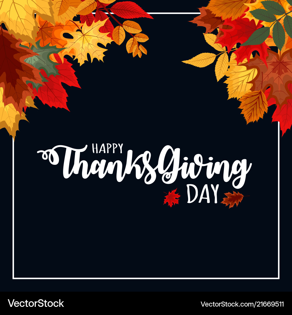 Abstract happy thanksgiving Royalty Free Vector Image