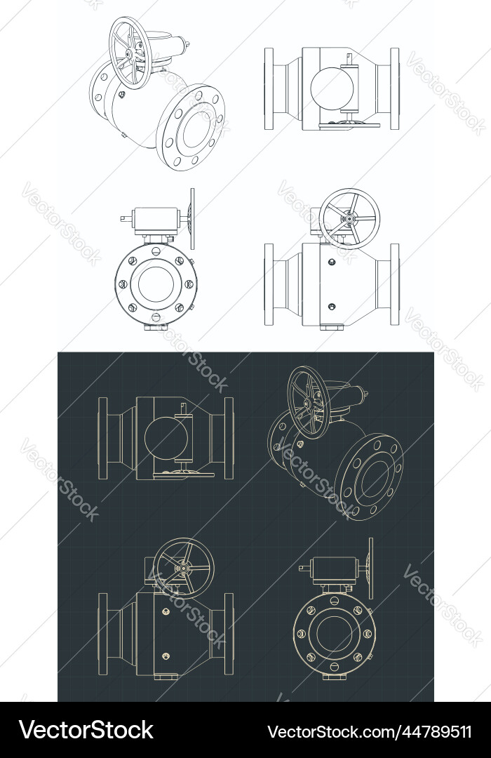 Ball valve Royalty Free Vector Image - VectorStock