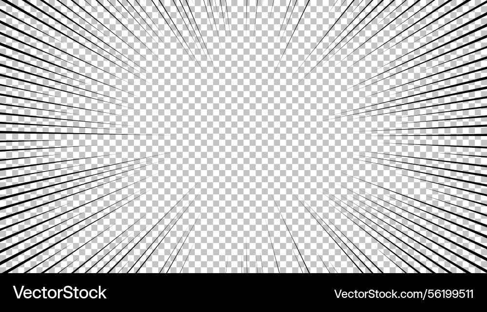 Black comic book transparent background Royalty Free Vector
